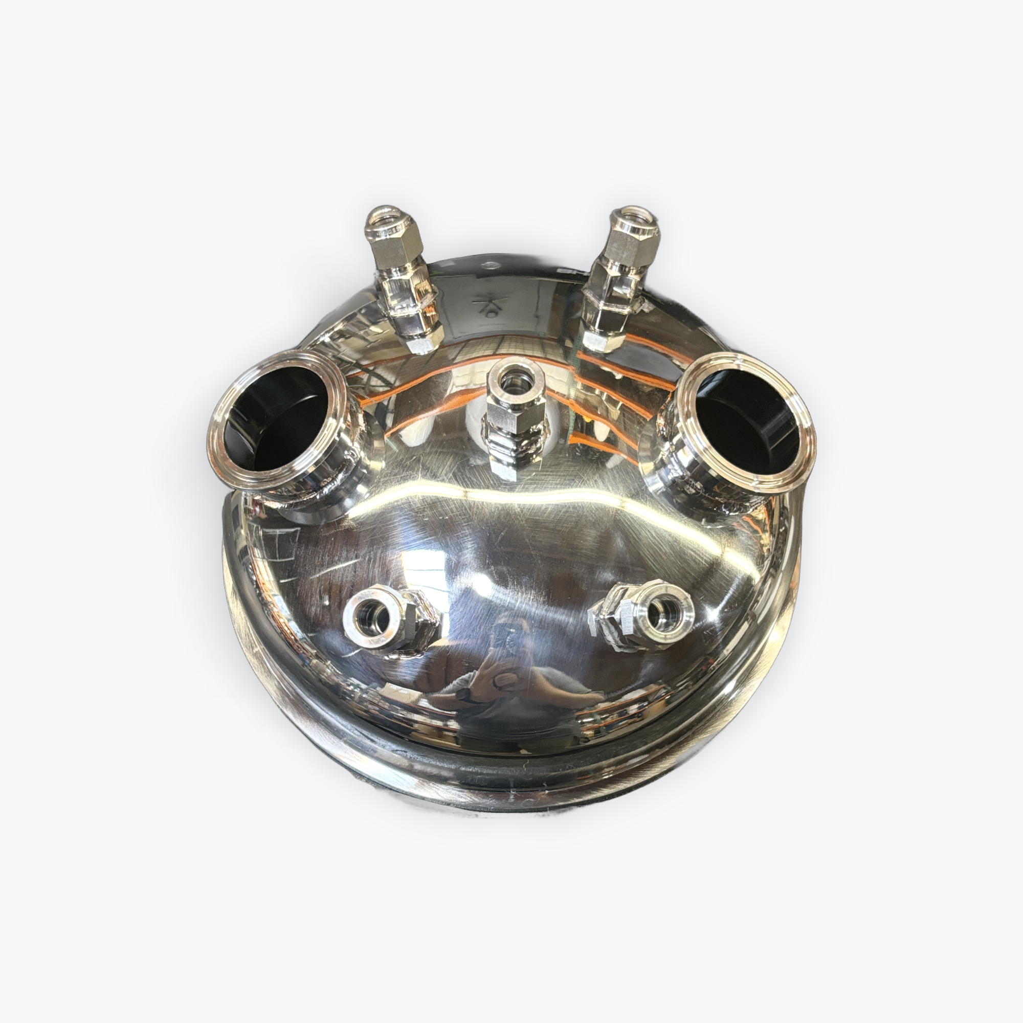 Tri-Clamp Collection Pot Lid w/ Compression Ports - 316SS | California ...