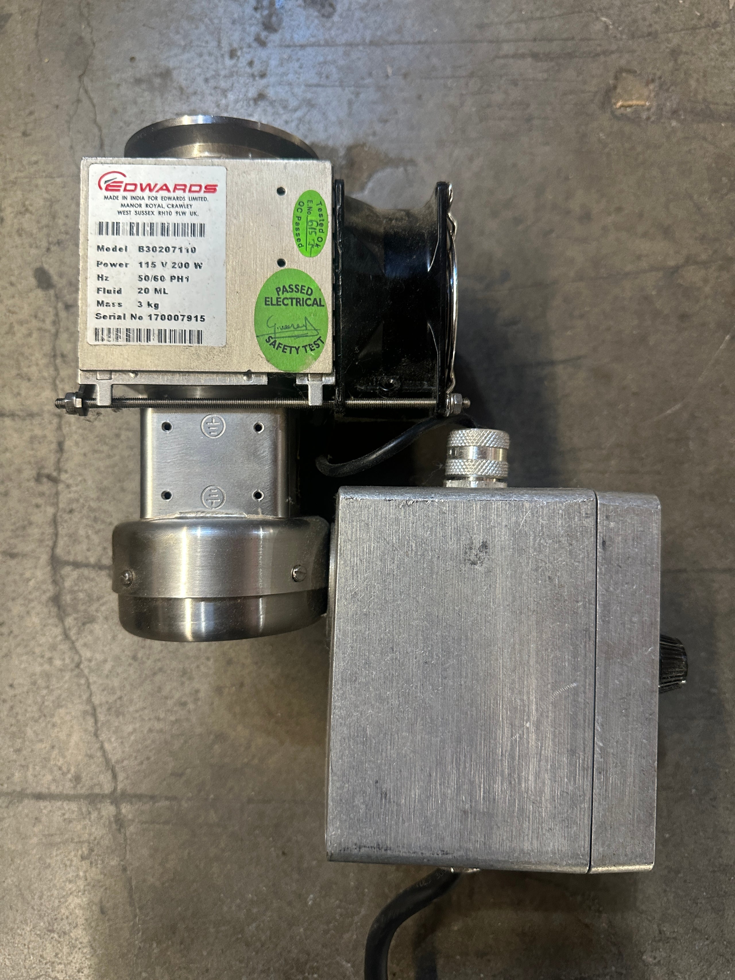 Used - Edwards B30207110 Diffusion Pump | California Extraction Supply ...