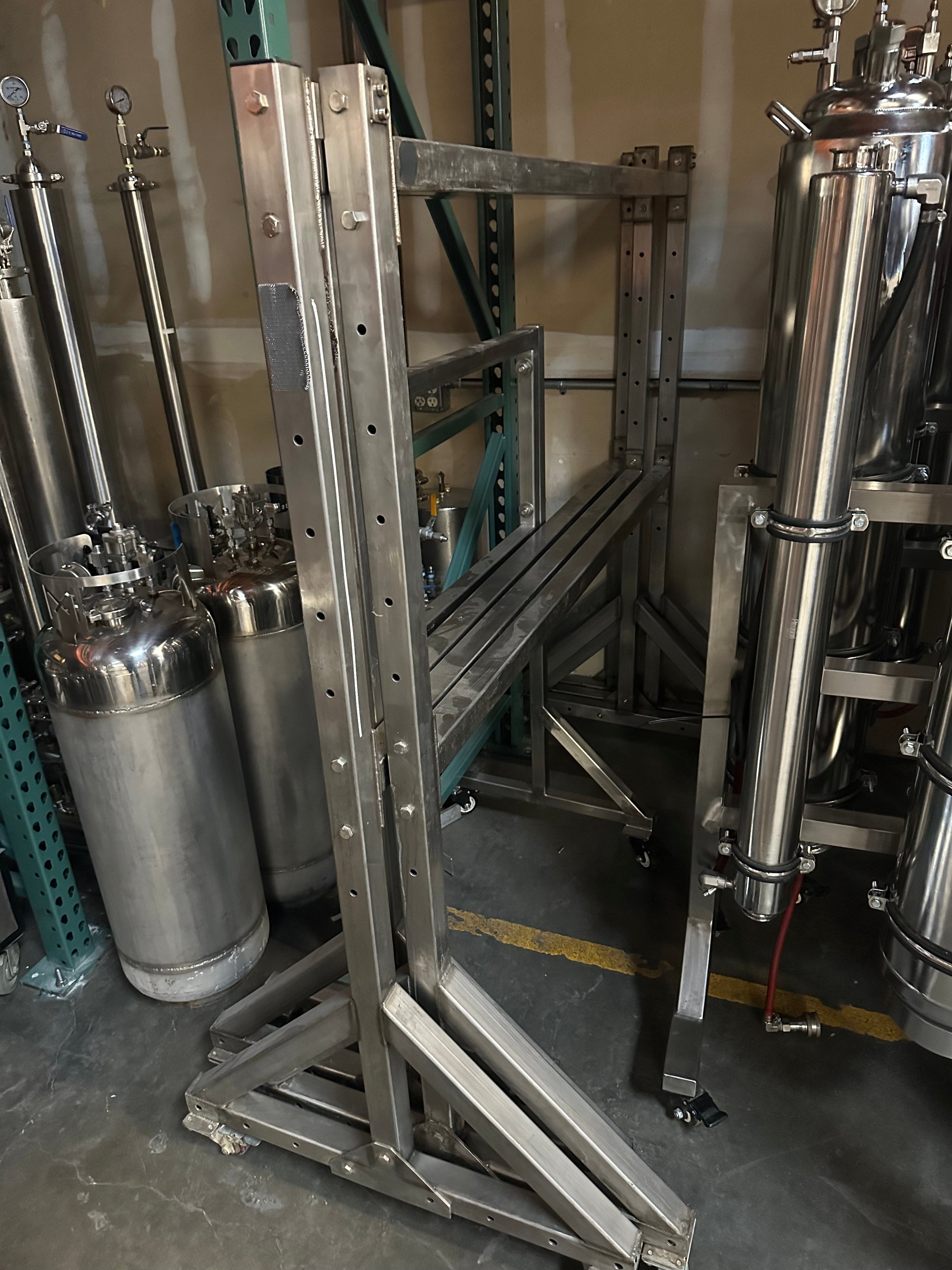 Used - Large Rack - 2" Square Tubing w/Casters - Local Pick-Up or ...