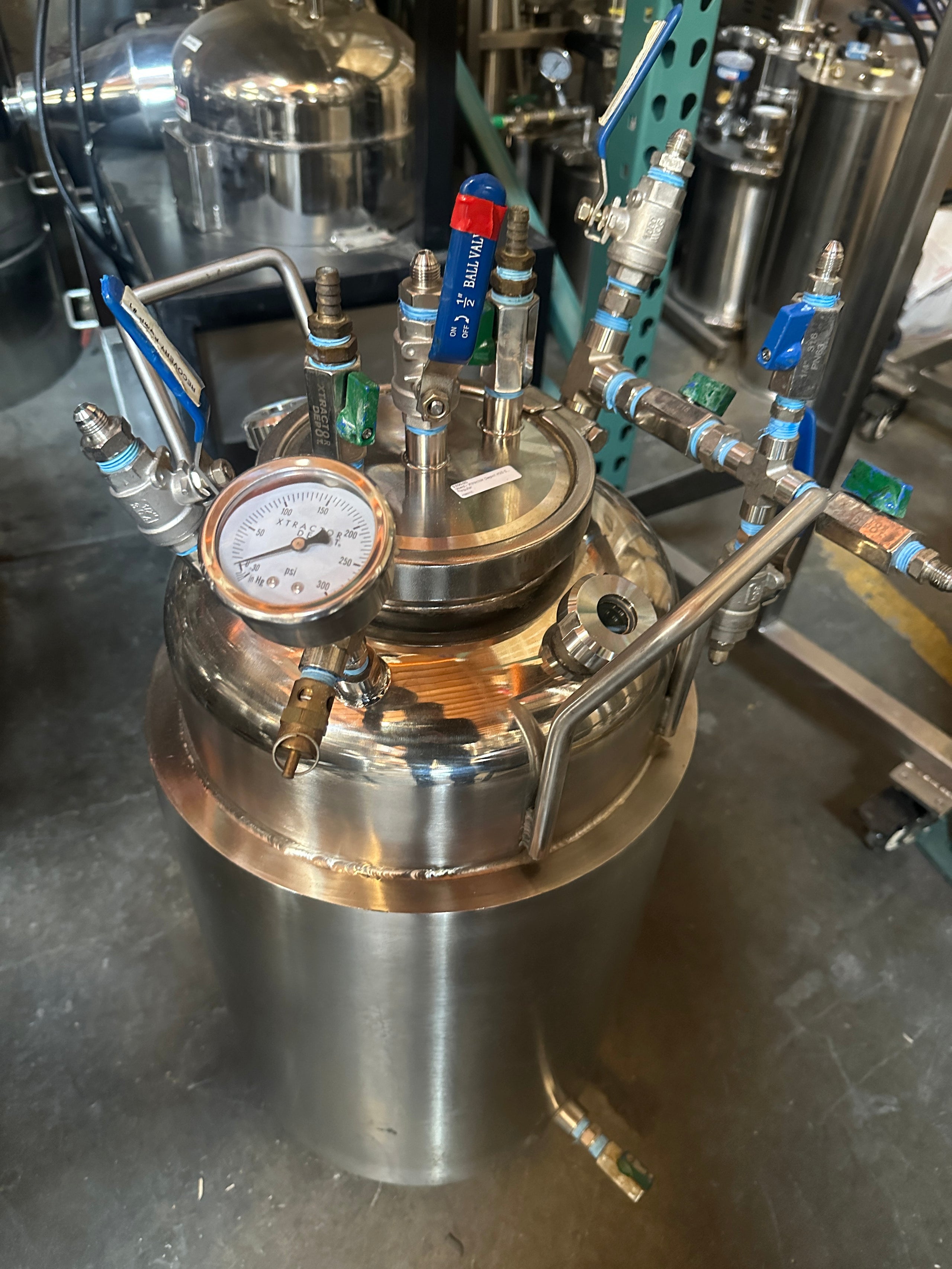 Used - Xtractor Depot #50 Jacketed Solvent Tank w/Internal Coil ...